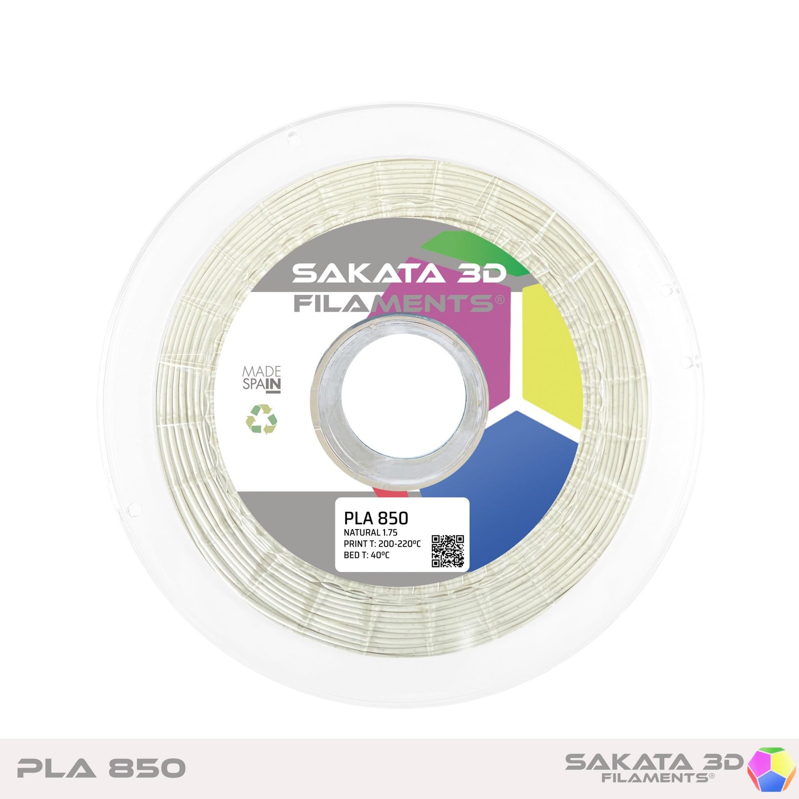 Filamentos PLA para impresión 3D: PLA 850 - Blanco - Shop3D